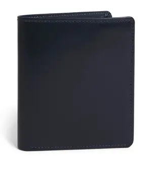 SWAINE Leather Bifold Wallet - Navy