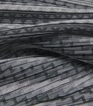 Issey Miyake Cotton-blend Zigzag Top - Grey