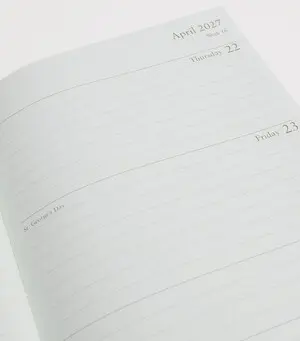 Harrods Metallic Leather A5 2027 Diary