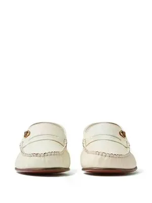 Versace Guanto Leather Loafers With Medusa Hardware