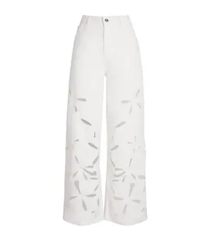 Sandro Frill Jeans For Women