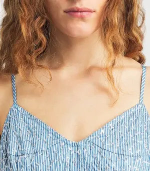 Sandro Sequined Striped Midi Dress