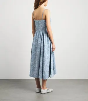Sandro Sequined Striped Midi Dress