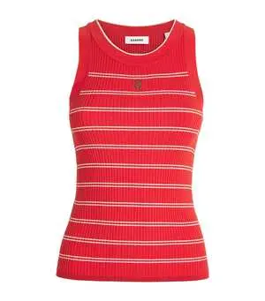 Sandro Knit Stripe Tank Top