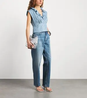 Sandro Sequined Stripe Top