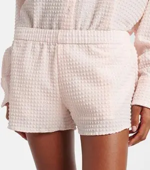 Hunza G Checked Seersucker Shirt - Pink