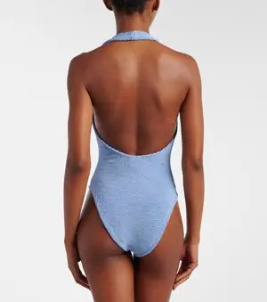 Hunza G Sandy Halterneck Swimsuit