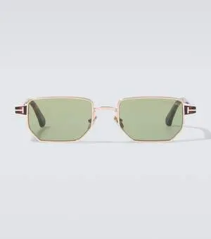 TOM FORD Rectangular Sunglasses - Gold