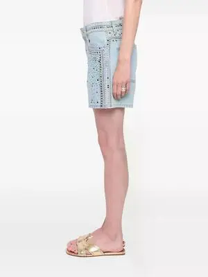 Zadig&Voltaire Sadys Embellished Denim Shorts