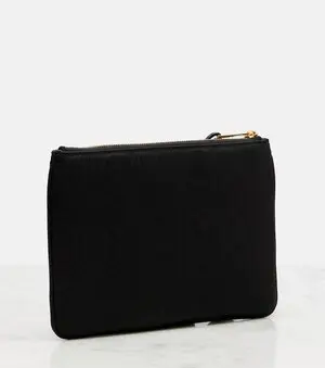 Valentino Garavani Vlogo Swarovski Embellished Pouch - Black