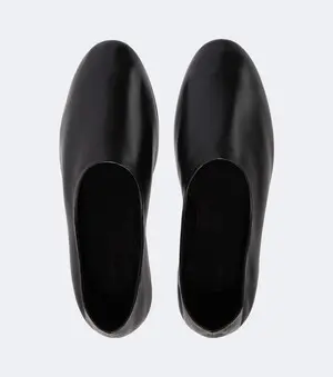 Fear Of God Ballerino Leather Slip-on Shoes - Black