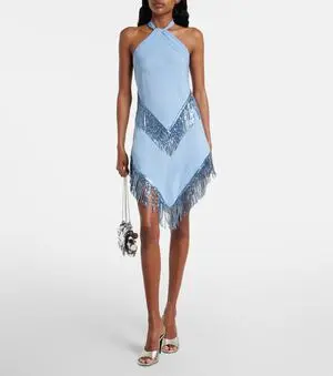 Rabanne Chainmail Halterneck Crêpe Top