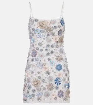 Rachel Gilbert Francesca Embellished Mini Dress