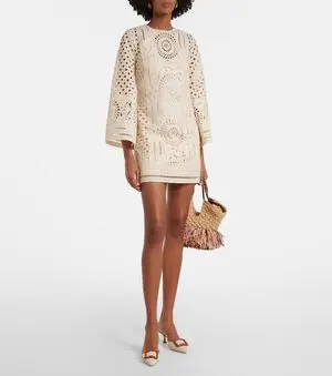 Manolo Blahnik Maysale Leather-trimmed Mules