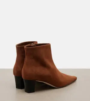 Manolo Blahnik Jaima Suede Ankle Boots