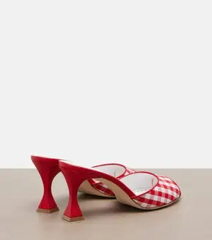 Manolo Blahnik Jadara Mules - Red