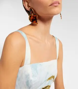Oscar De La Renta Heart Embellished Clip-on Earrings