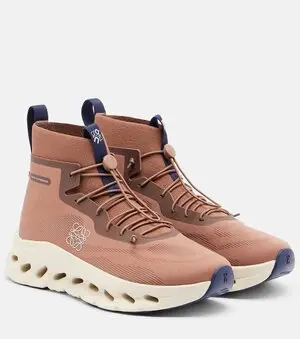 Loewe X On Cloudtilt High-top Sneakers - Brown