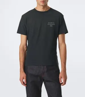 Acne Studios Logo Cotton-blend Jersey T-shirt - Black