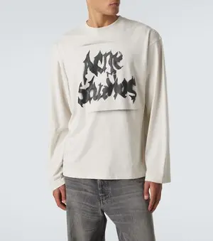 Acne Studios Logo Cotton-blend Jersey T-shirt