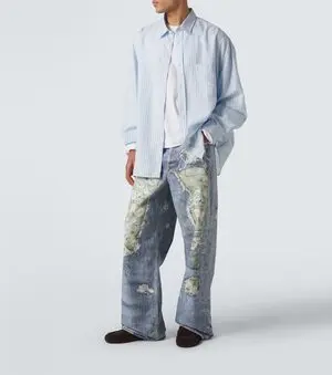 Acne Studios 1981 Trompe L’œil Wide-leg Jeans