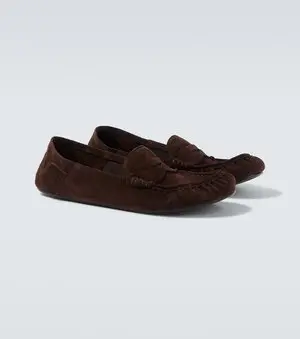 Acne Studios Bojan Suede Loafers - Brown