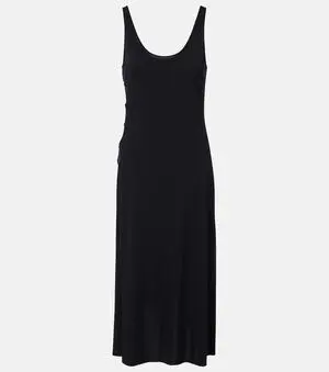 ERES Ellipse Cutout Midi Dress - Black