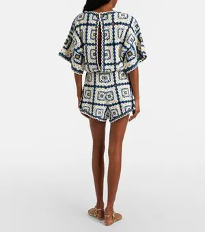 ALEMAIS Crochet Cotton Romper