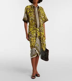 ALEMAIS Alémais Mona Floral Cotton Beach Cover-up - Multicoloured