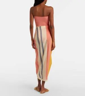 ERES Croquant Striped Cotton And Silk Beach Cover-up - Multicoloured