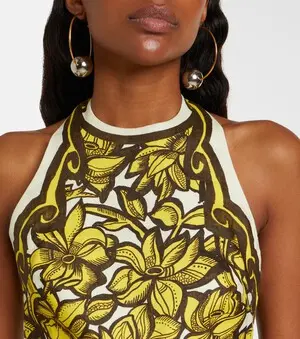 ALEMAIS Mona Floral Hemp Mini Dress
