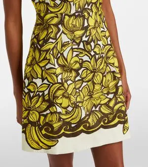 ALEMAIS Mona Floral Hemp Mini Dress