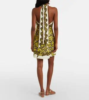 ALEMAIS Mona Floral Hemp Mini Dress