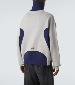 Balenciaga Cotton-blend Zip-up Cardigan - Grey