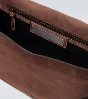 Balenciaga Le City Small Suede Messenger Bag - Brown