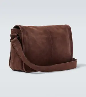 Balenciaga Le City Small Suede Messenger Bag - Brown