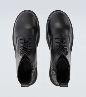 Balenciaga Leather Combat Boots
