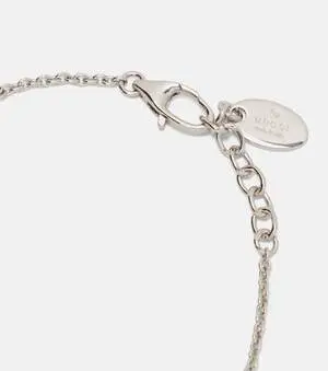 Gucci Interlocking G Embellished Chain Bracelet
