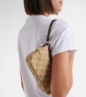 Gucci Gg Canvas Small Shoulder Bag - Beige