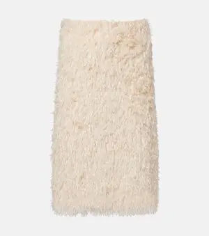 TOTEME High-rise Pencil Skirt - Beige