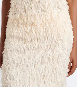TOTEME High-rise Pencil Skirt - Beige