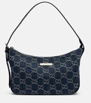Gucci Lady Lunetta Gg Small Shoulder Bag - Blue