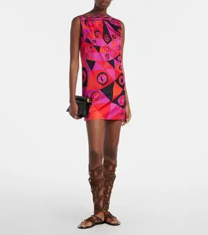 Emilio Pucci Suede Gladiator Sandals