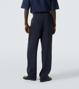 Giorgio Armani Pleated Satin Wide-leg Pants