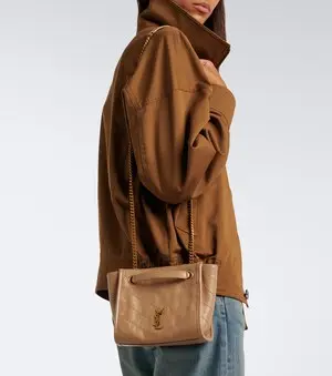Saint Laurent Niki Mini Leather Shoulder Bag - Beige