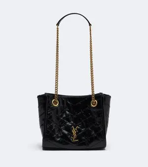 Saint Laurent Niki Mini Leather Shoulder Bag - Black