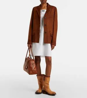 Miu Miu Suede Leather Jacket