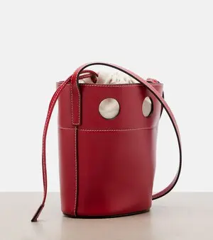 Miu Miu Cutout Leather Bucket Bag