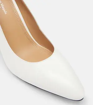 MAISON MARGIELA Leather Pointed Toe Wedges