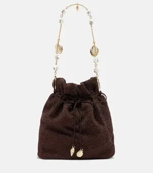 Oseree Lumière Embellished Bucket Bag